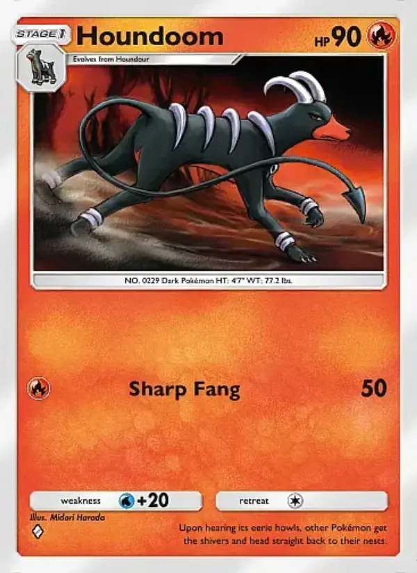 Houndoom Pokemon TCG Card - Crimson Blaze - TCGdex