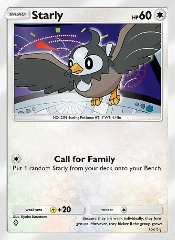 Starly Pokemon TCG Card - Crimson Blaze - TCGdex